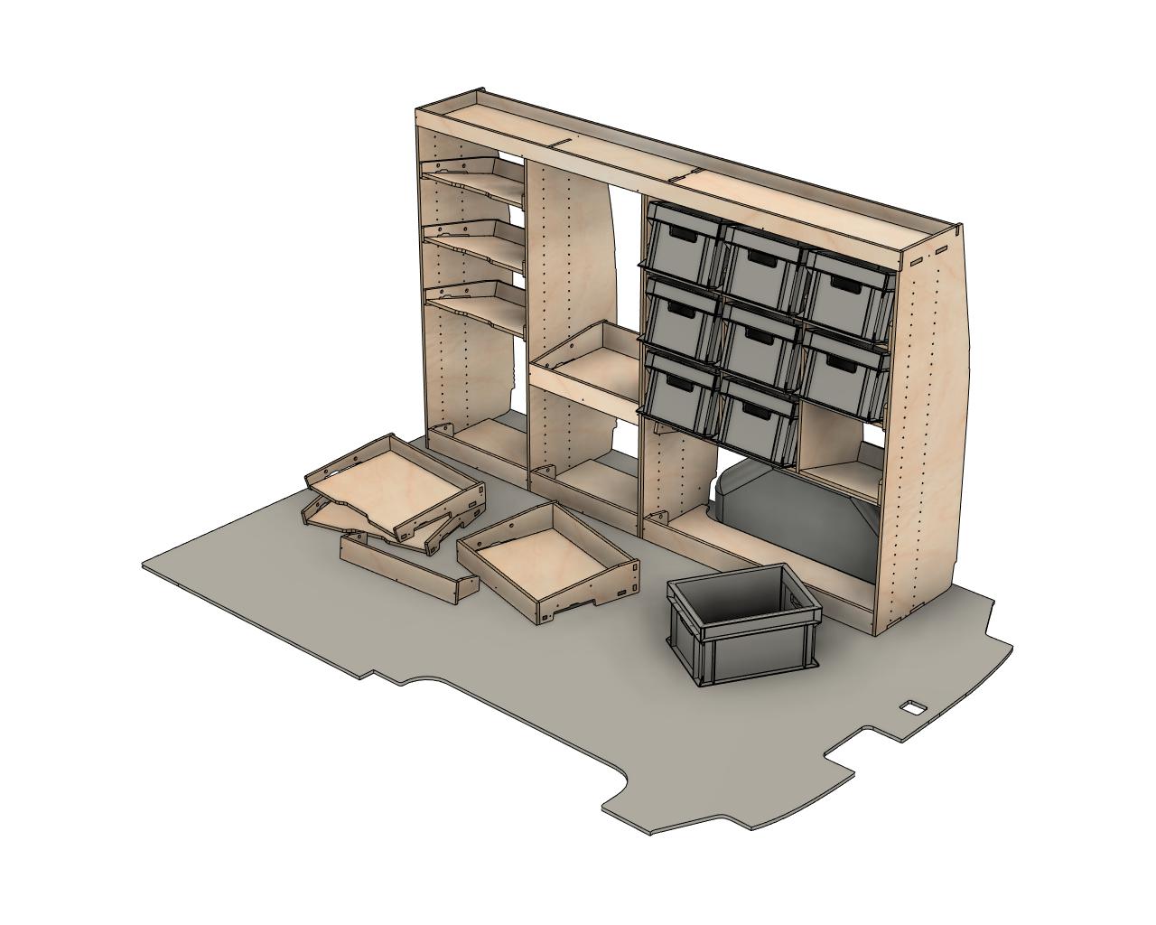 Van Racking for Gas Engineers - Yoke Vans