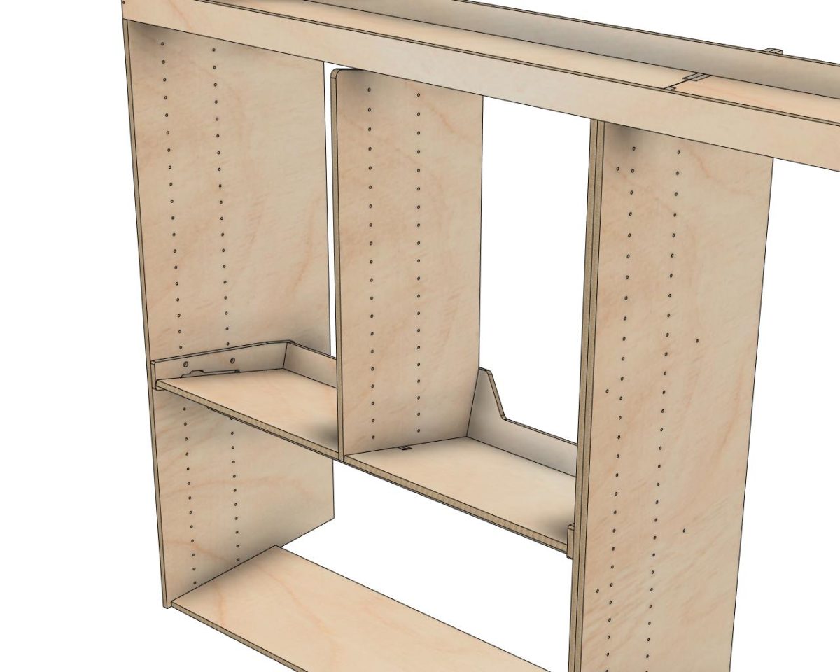 1020W | Dual Slanted Open Underside Module - Yoke Vans